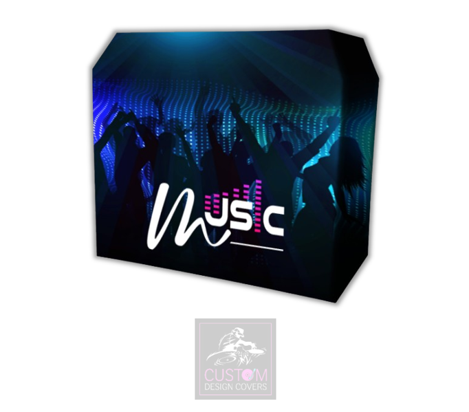 Music Lycra DJ Booth Cover – Custom Design Covers