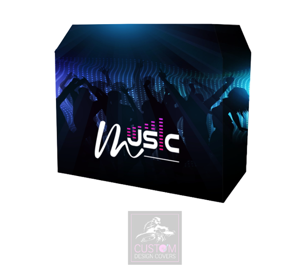 Music Lycra DJ Booth Cover – Custom Design Covers