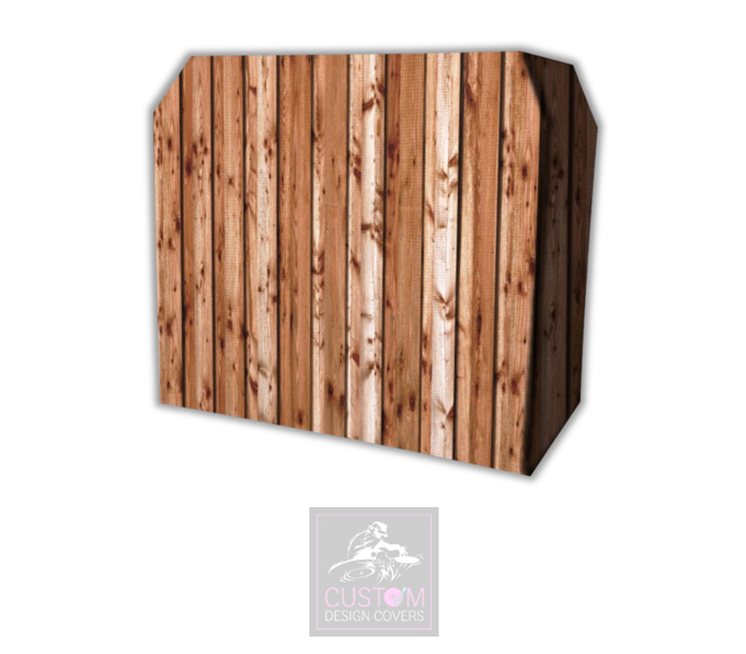 Rustic Lycra DJ Booth Cover – Custom Design Covers
