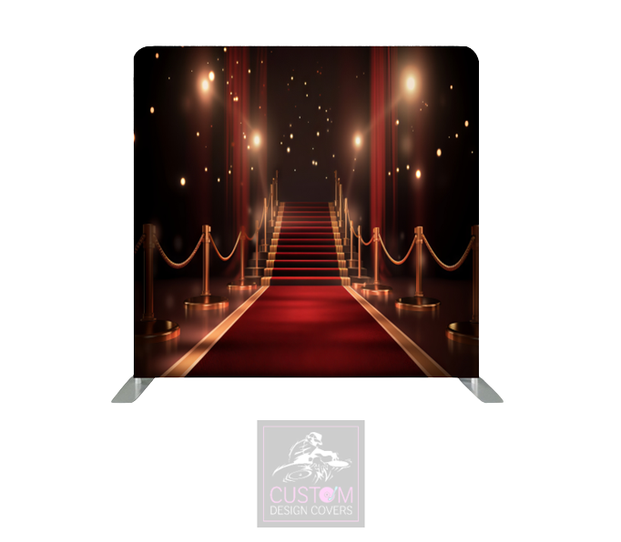Red Carpet Lycra Backdrop Cover – Custom Design Covers